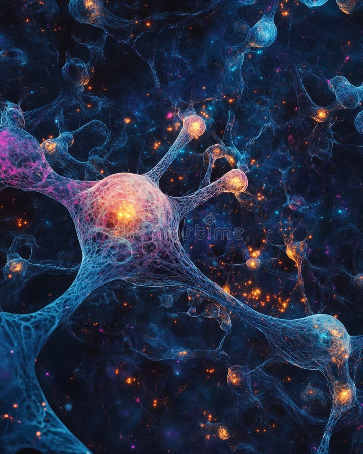 Exploring a Vibrant Neuro-map Showcasing Interconnected Neurons and ...