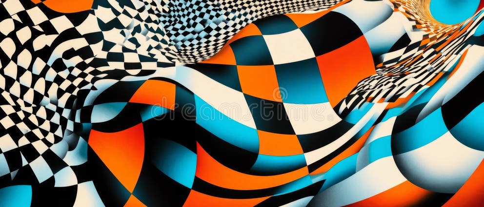 Exploring Vibrant Optical Illusions with Geometric Patterns and ...