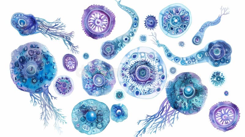 Exploring the Vibrant Patterns and Colors of Marine Protozoa from the ...