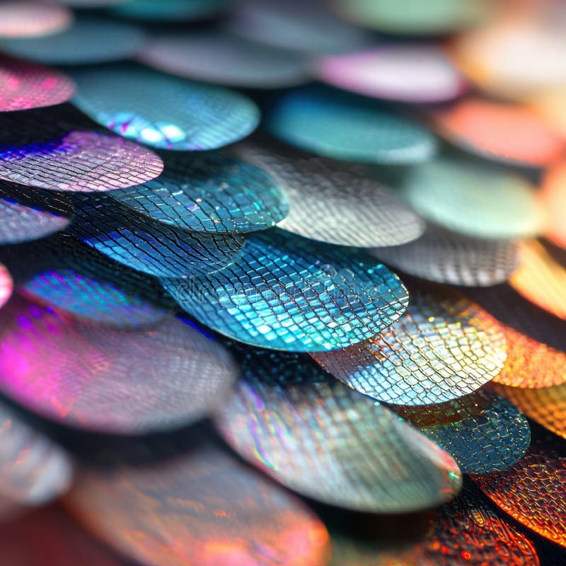 Exploring Vibrant Patterns and Textures in a Close Up of Colorful ...