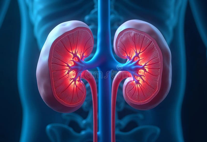 Exploring the Vibrant Structure of Human Kidneys in Stunning AI ...