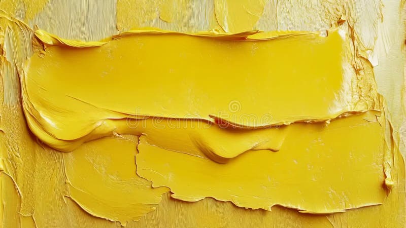 Exploring the Vibrant Texture of Yellow Acrylic Paint Stock Footage ...