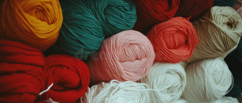 Exploring the Vibrant Textures of Yarn Crafts with Varied Colors and ...