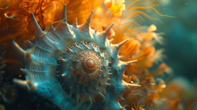 Exploring the Vibrant Underwater Ecosystem with Colorful Plants, Shells ...