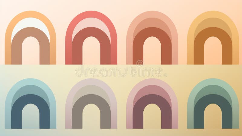 Exploring the Vibrant World of Abstract Arch Art Stock Illustration ...