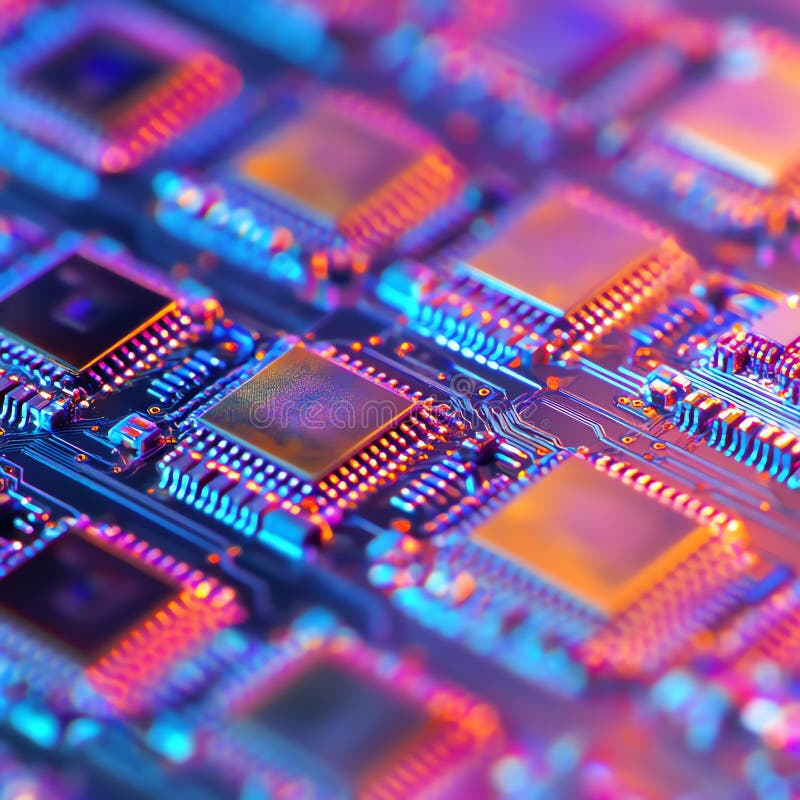 Exploring the Vibrant World of Macro Photography on Computer Chips ...