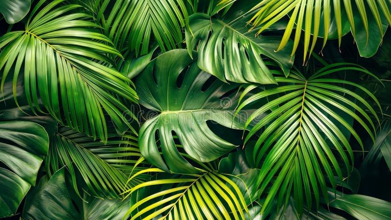 Exploring the Vibrant World of Palm Leaves in a Tropical Setting during ...