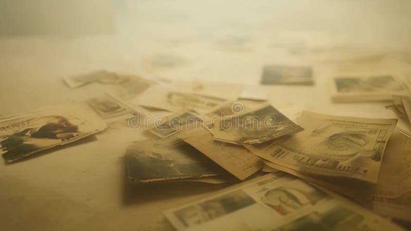 Exploring Vintage Currency Collection on a Table Stock Video - Video of ...