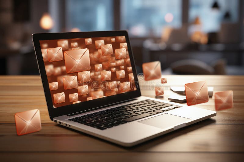 Exploring the Virtual Realm of Email Communication Over Laptop. AI ...