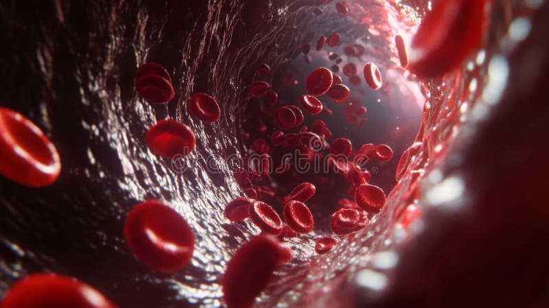 Vivid View Red Blood Cells Under Microscope Stock Photos - Free ...