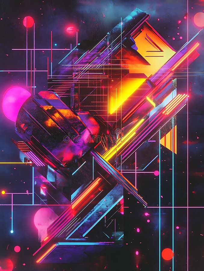 Exploring the Vivid Intersection of Retro and Futuristic Design through ...