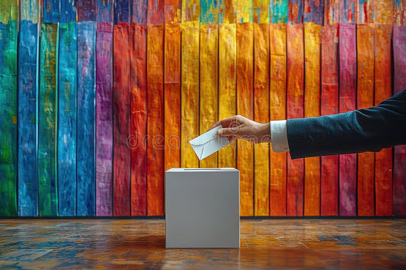 Exploring the Voting Process, Emphasized by a Vibrant and Colorful ...