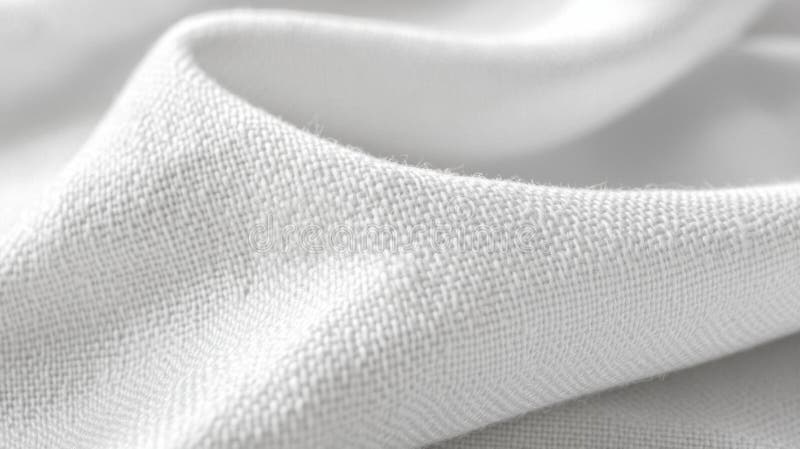 Exploring White Fabric Textures, a Detailed Close Up Stock Illustration ...