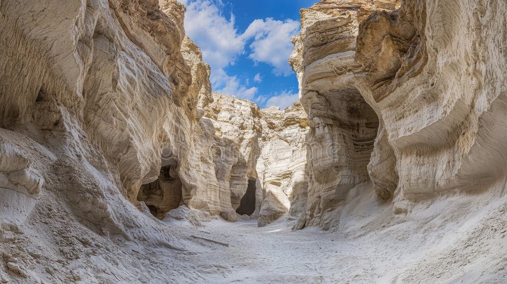 Exploring the Wonders of a Narrow Canyon Path through the Intersection ...