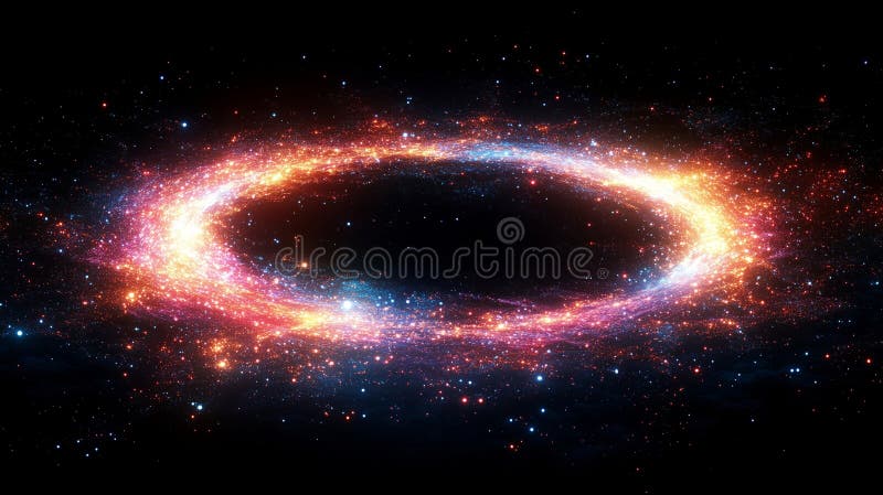 Exploring the Wonders of a Vibrant Cosmic Galaxy Formation Stock Image ...