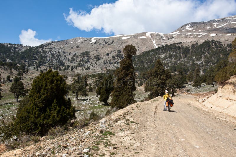 Exploring the World by Bicycle. Stock Photo - Image of beautiful ...