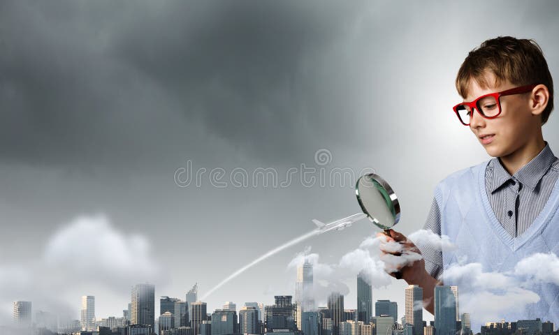 Exploring the world stock image. Image of discovery, child - 51765227