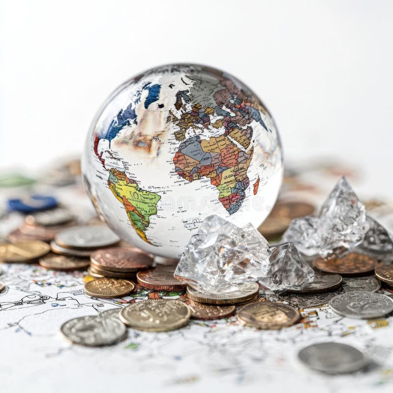 Exploring the World of Finance through a Globe Surrounded by Currency ...