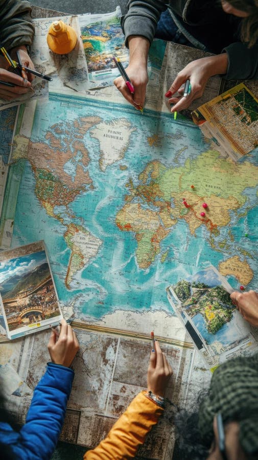 Exploring the World, Planning an Adventure with Maps, Plotting Routes ...