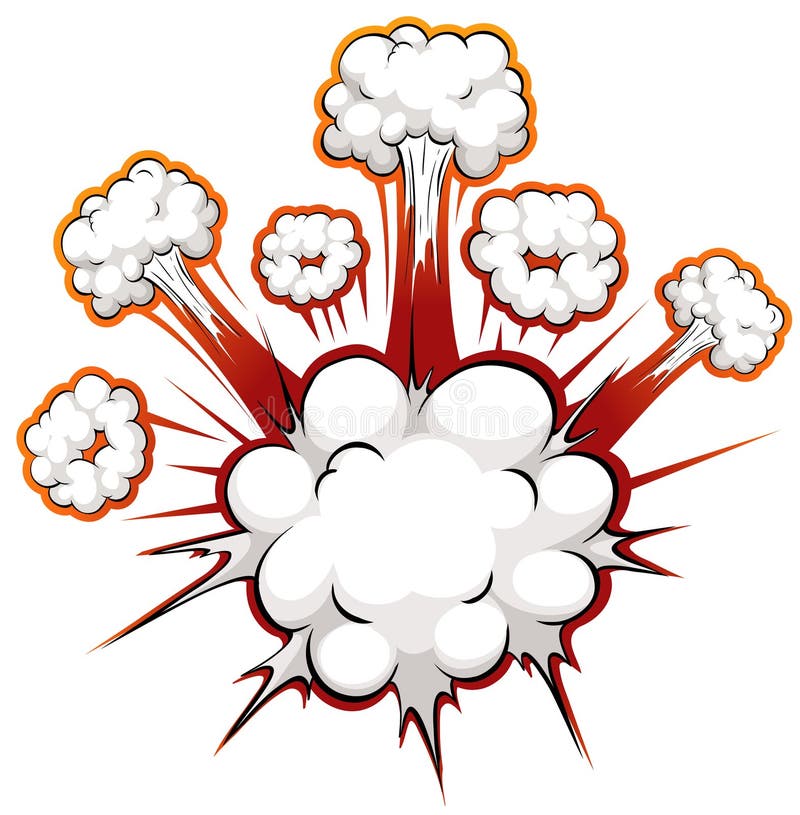 Explosão Desenho do vetor ilustração do vetor. Ilustração de gritaria ...