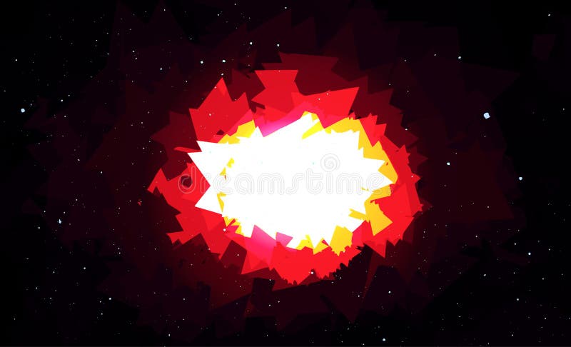 Explosión Brillante En Espacio Ilustración del Vector - Ilustración de ...