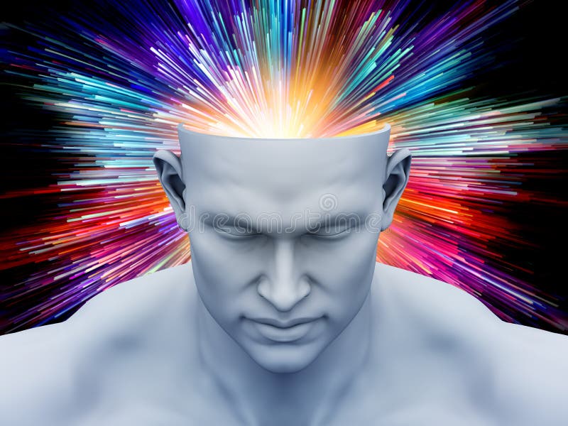 Explosión de la mente foto de archivo. Imagen de virtual - 45766160