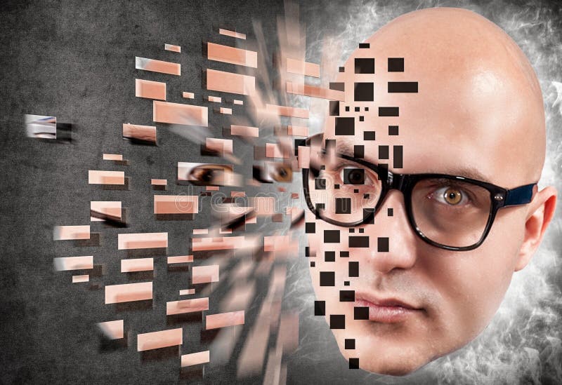 Explosi?n calva imagen de archivo. Imagen de extracto - 28064737