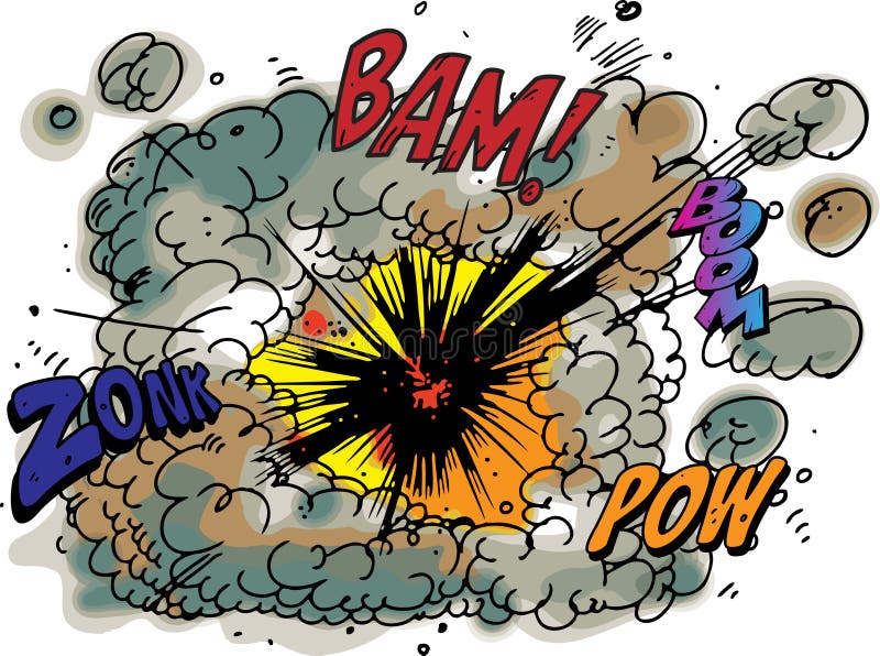 Explosie vector illustratie. Illustration of boek, dynamiet - 15439876