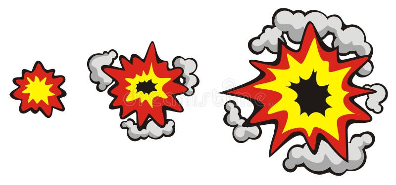 Explosie vector illustratie. Illustration of epicentrum - 7704077