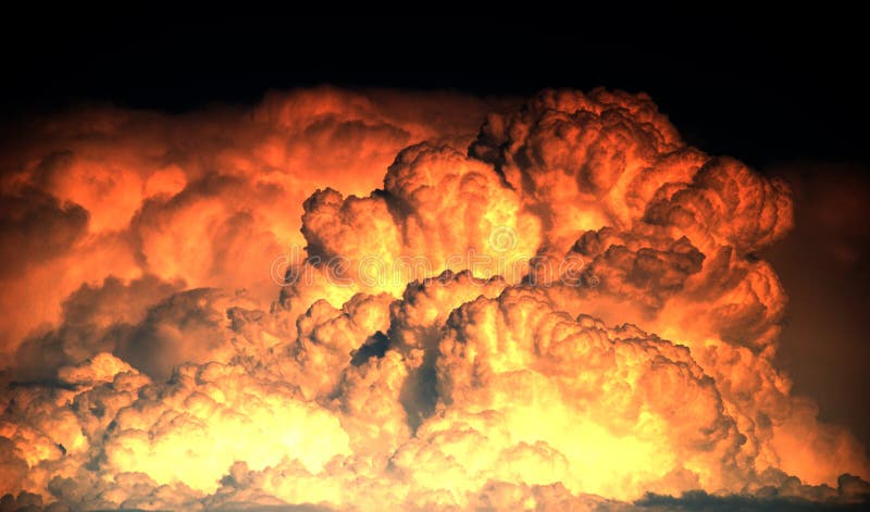 Kern Explosie in Het Openlucht Plaatsen Symbool Van Milieubescherming ...