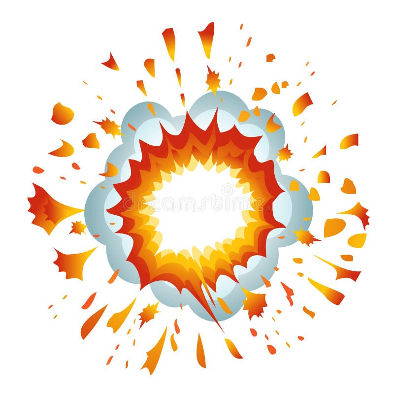 Explosie. Vector-illustratie Vector Illustratie - Illustration of ...