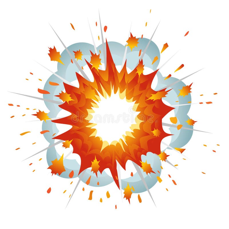Explosie. Vector-illustratie Vector Illustratie - Illustration of ...