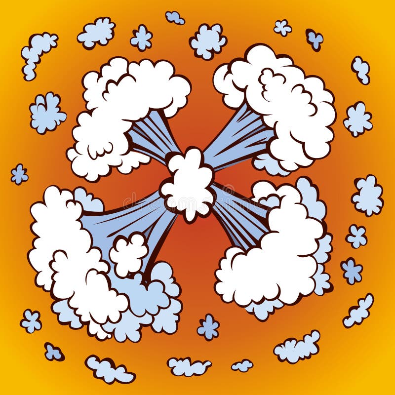 Explosie Vector tekening vector illustratie. Illustration of ...