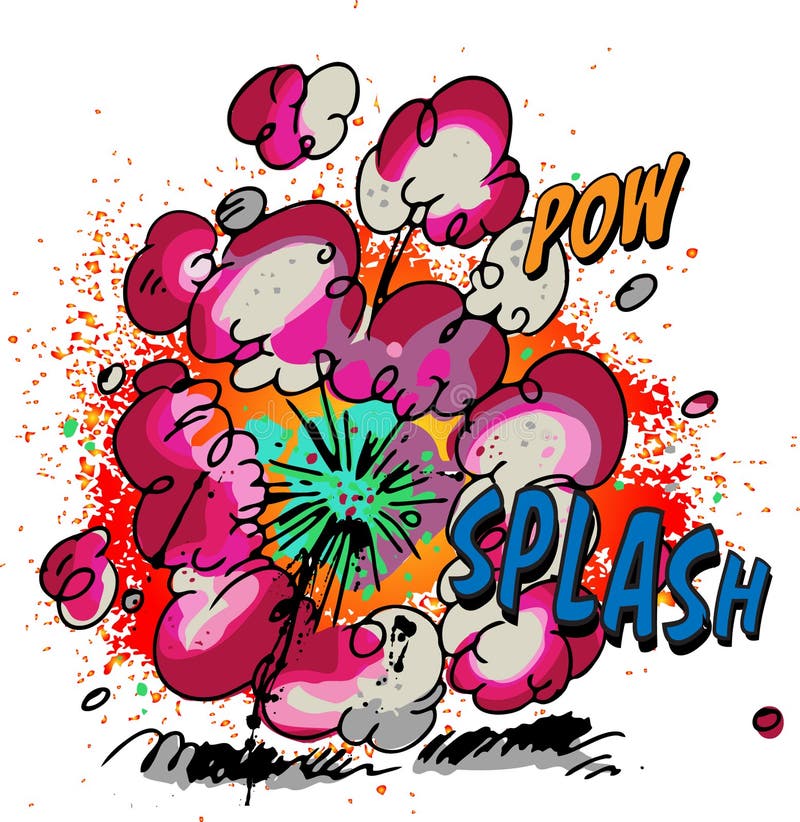 Explosion stock vector. Illustration of cool, hero, design - 14495926