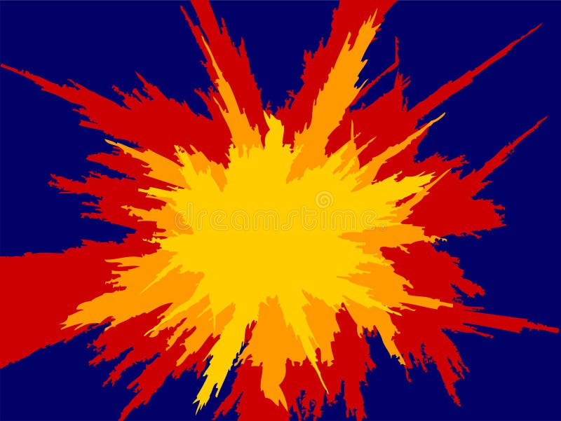 Explosion. Vector-Illustration Stock Vector - Illustration of bomb ...