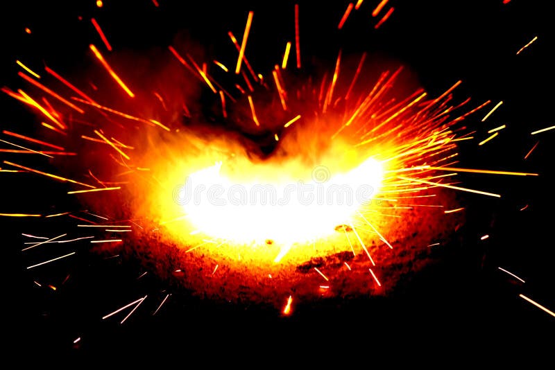 Explosion of a Fire Cracker Stock Image - Image of fire, light: 11434689