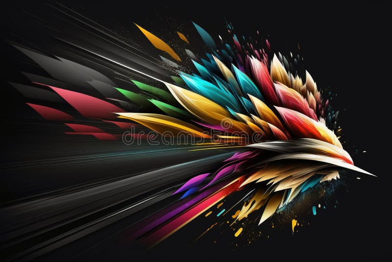 Explosion Abstraction Gradient Stock Illustration - Illustration of ...