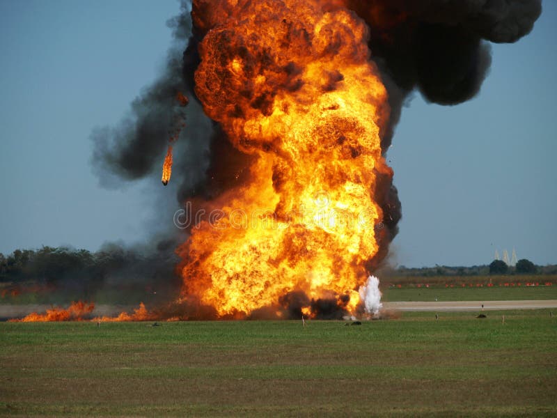 Explosion at airport stock image. Image of fire, burn - 1508003