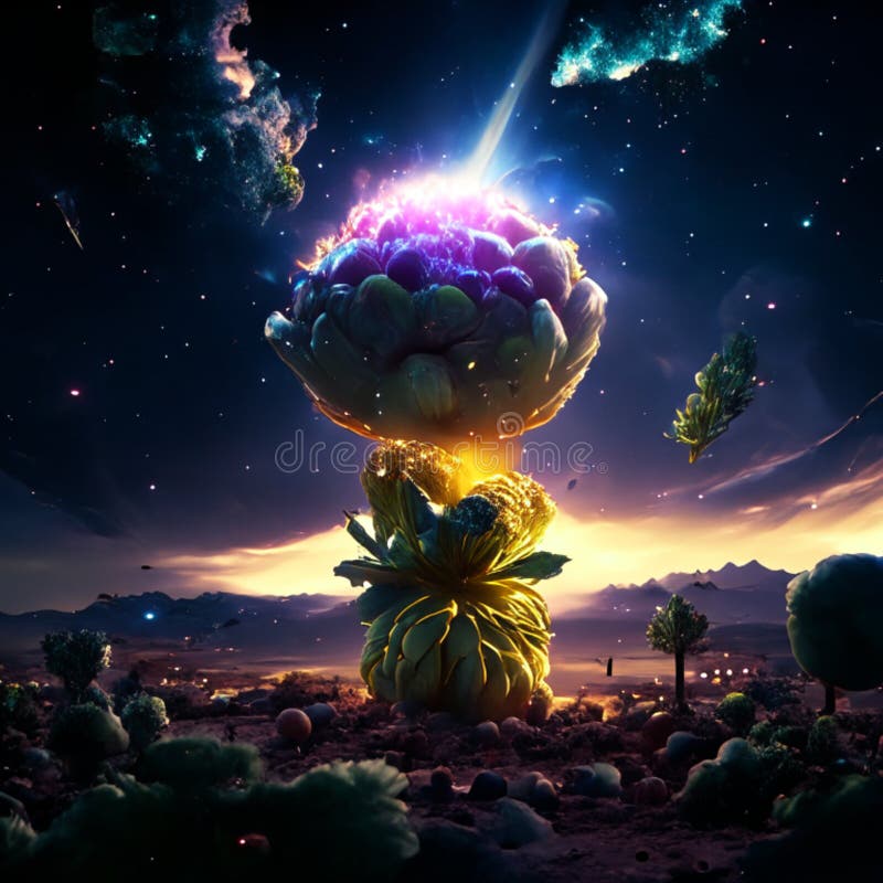 Explosion of an Alien Planet. 3d Rendering, 3d Illustration Stock ...