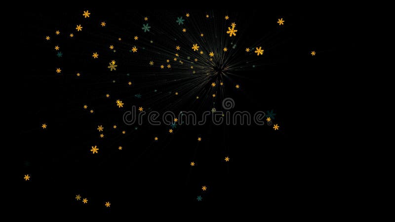 Explosion of Animated Snowflakes on Dark Background Stock Photo - Image ...