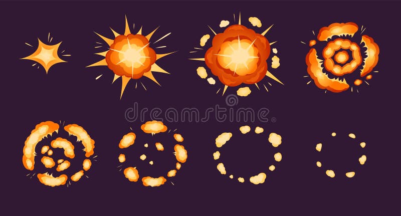 Fire blast stock vector. Illustration of light, strike - 13760970