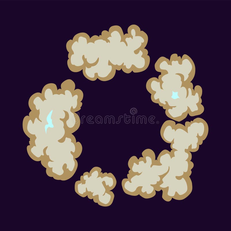 Explosion Animation. Cartoon Burst Effect of Vector Comic Boom and Bang ...