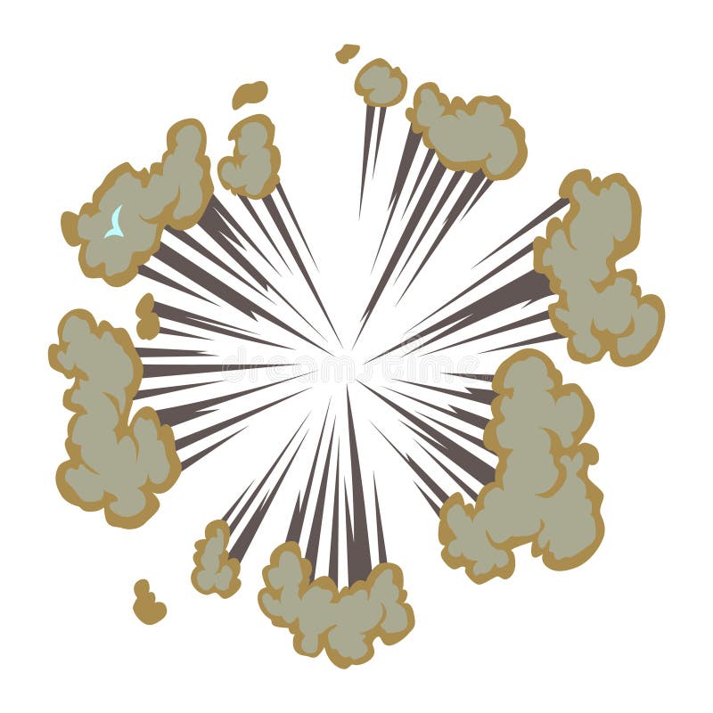 Explosion Animation. Cartoon Burst Effect of Vector Comic Boom and Bang ...