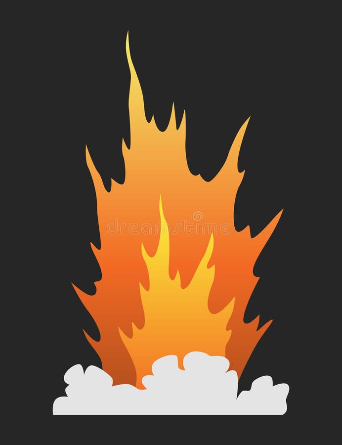 Explosion Animation Effect for Game. Burst Explosion in Cartoon Style ...