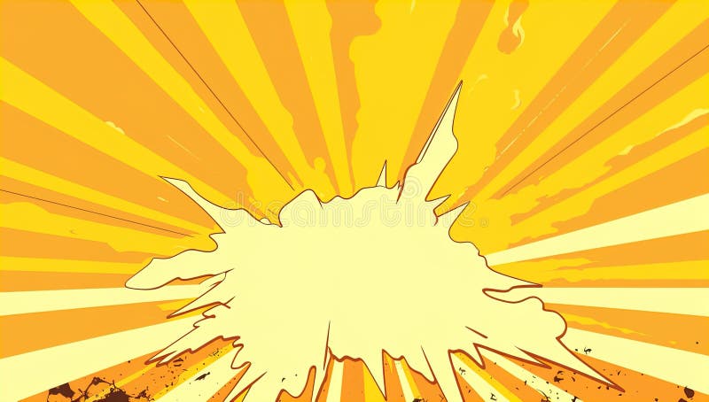 An Explosion in Anime Style. Stock Illustration - Illustration of ...