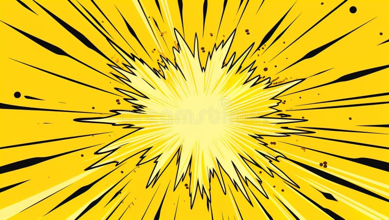 An Explosion in Anime Style. Stock Illustration - Illustration of ...