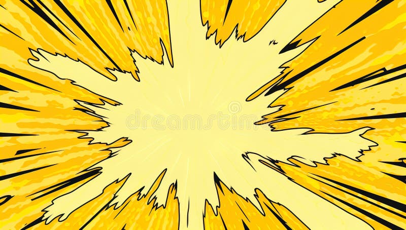 An Explosion in Anime Style. Stock Illustration - Illustration of ...