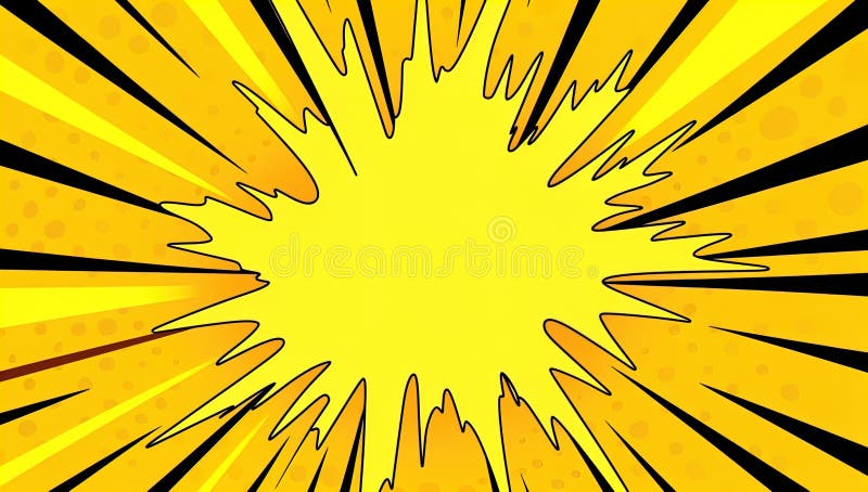 An Explosion in Anime Style. Stock Illustration - Illustration of ...