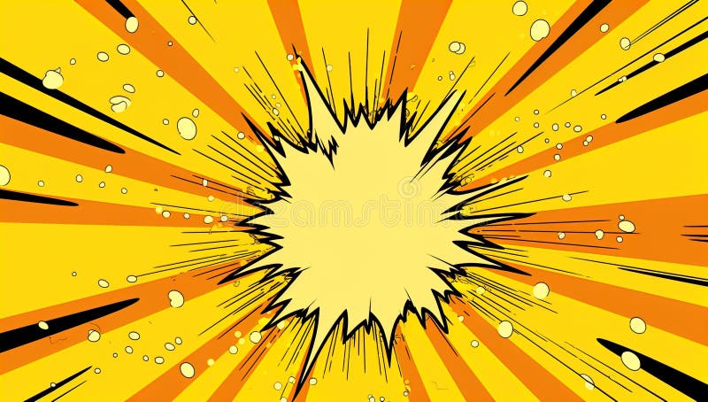 An Explosion in Anime Style. Stock Illustration - Illustration of style ...
