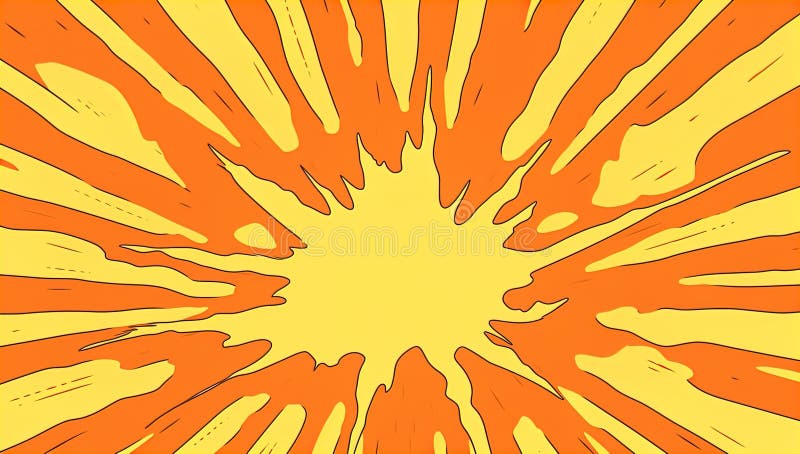 An Explosion in Anime Style. Stock Illustration - Illustration of ...